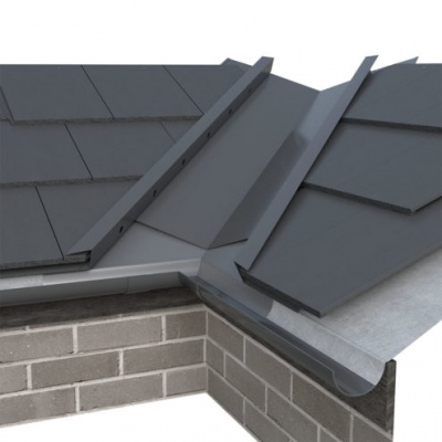 Tile Dry Valley Trim Alu Black 55mmx3m - roofnstop.ie
