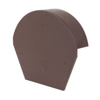 Glidevale Universal Dry Verge Half Round Ridge Cap Brown | RoofNStop ...