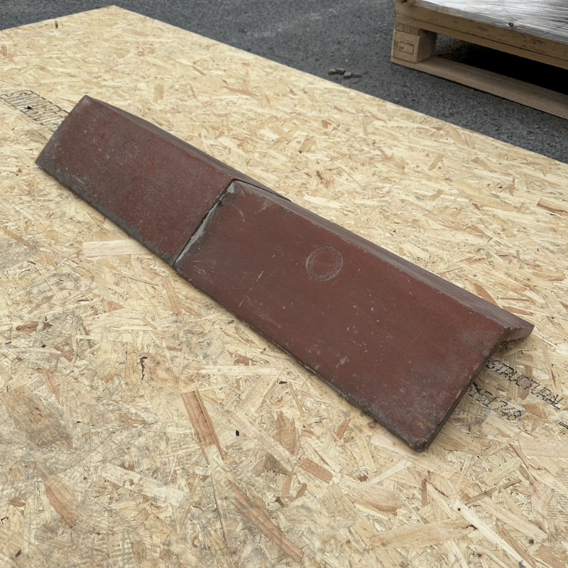 Reclaimed Red Clay Ridge Angled 450mm | RoofNStop Ireland