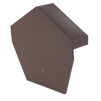 Glidevale Universal Dry Verge Angled Ridge Cap Brown