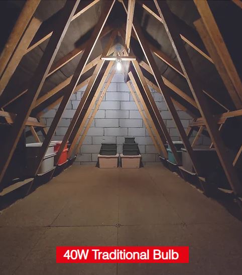 Loft Bulb - Mains Powered Adjustable LED Bulb | RoofNStop