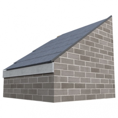 Slate Dry Verge Alu T1 25mm x 3m black | RoofNStop Ireland