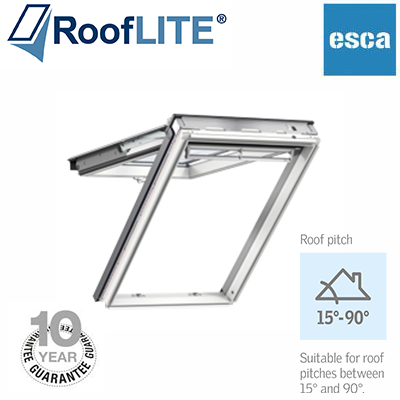 Rooflite Top Hung Fire Escape - 78x140 White | RoofNStop Ireland